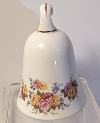 Royal Doulton Bell Made Without Clapper Roses gold accents rare | eBay