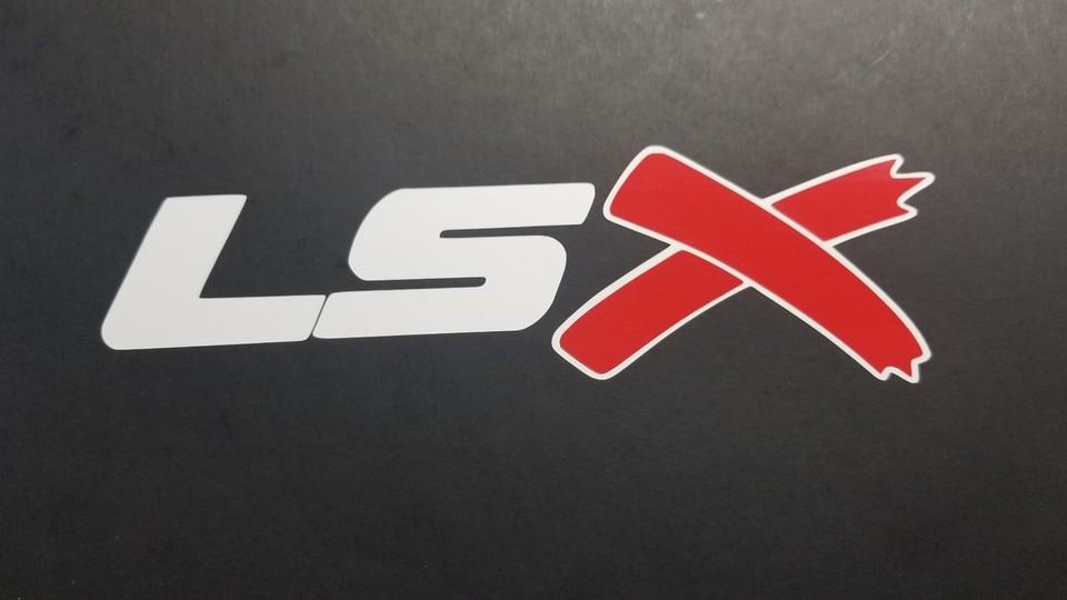 LSX Sticker decal vinyl for ls chevy GM corvette c10 Gloss white or ...
