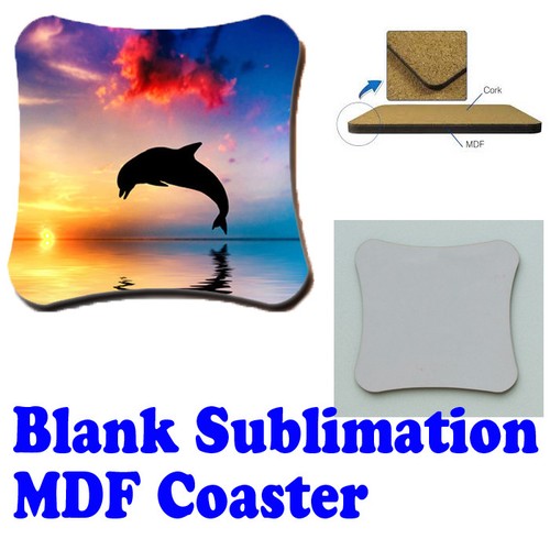 20xBar Coaster Dye Sublimation ink Heat press Transfer EURO Cork Base ...