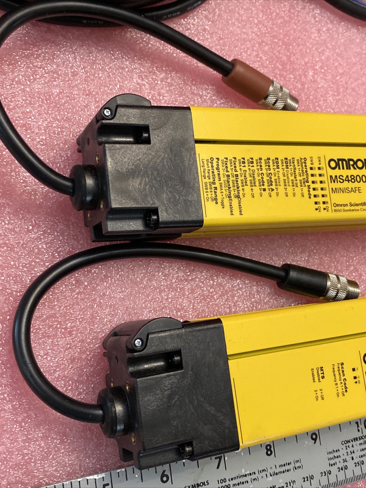 Omron Light Curtain MS4800S-20-0520X and MS4800S-20-0520R | eBay