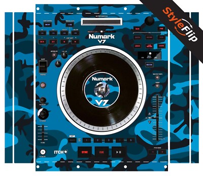 Numark NV 2 Skin | Color Blue Camo | Protective Decal | StyleFlip Skins ...