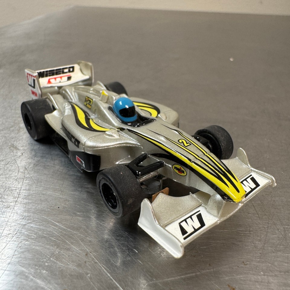 Vtg AFX Racemasters WISECO Formula 1 Indy #2 Race HO Slot Car - WORKING ...