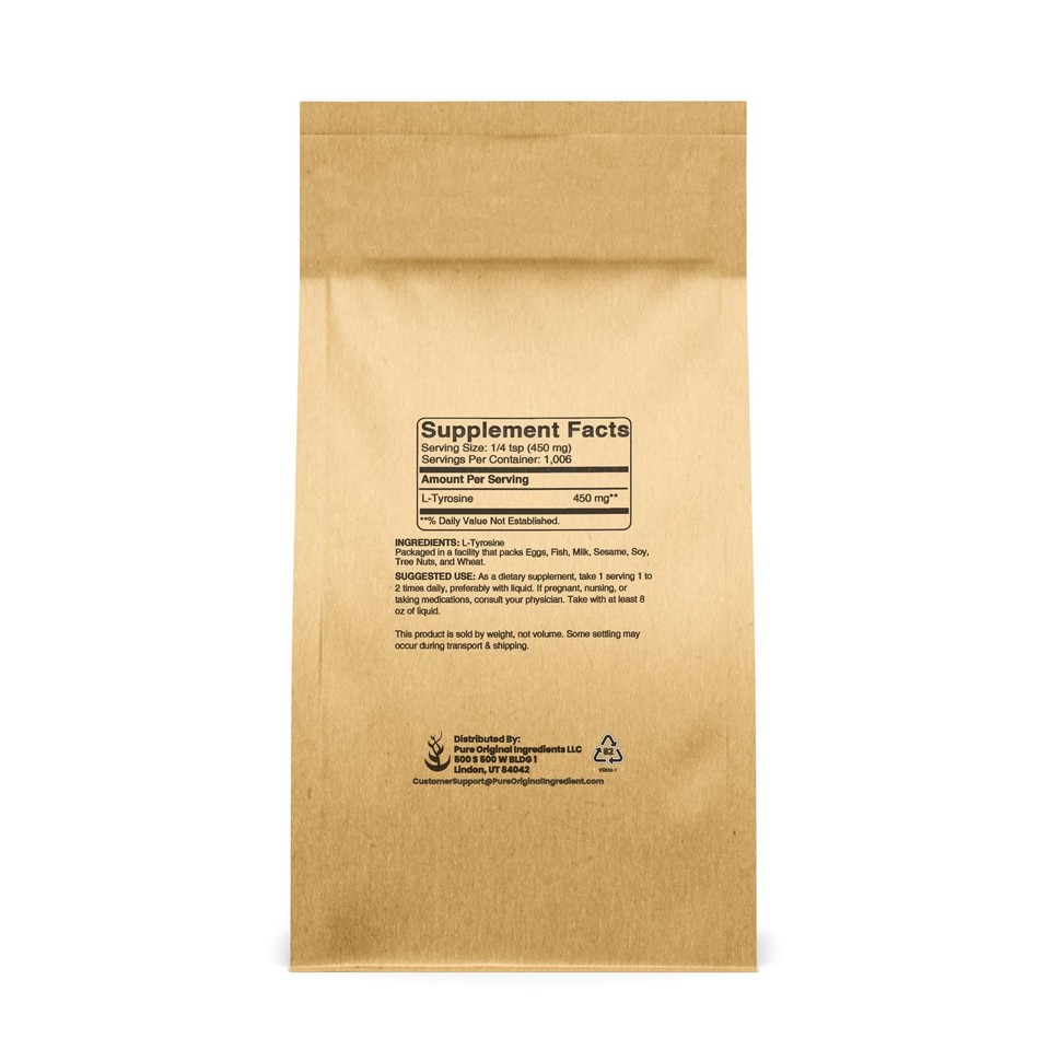 Pure Original Ingredients L-Tyrosine 1Lb Powder Non-Essential Amino ...