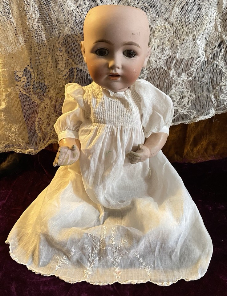Antique 16” German 257 Kestner Baby Doll With Great Outfit, Need a Eye ...