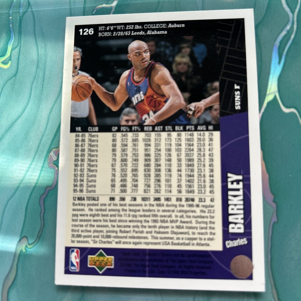 BASKETBALL CARDS 1996 Upper Deck Collector's Choice Charles Barkley ...