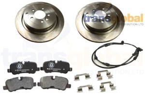 Rear Brake Disc & Pad Kit for Land Rover Discovery 4 3.0L TDV6 ...