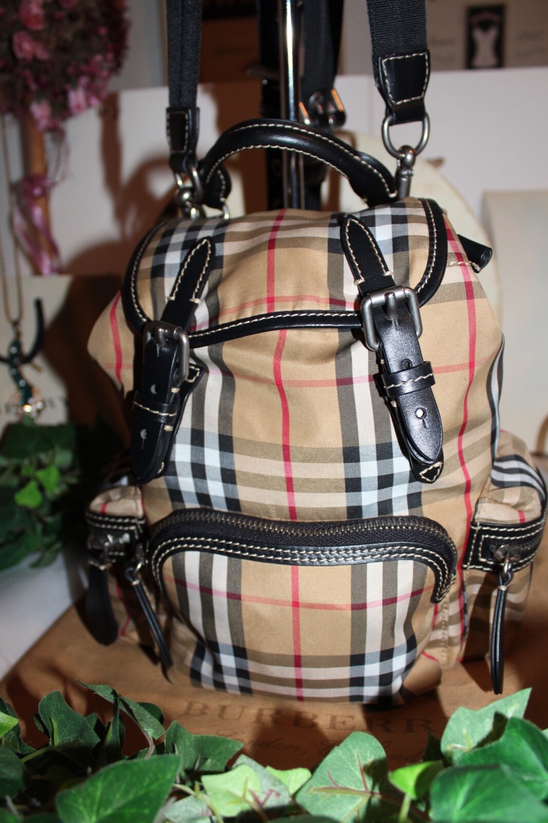 POSH-BURBERRY SIGNATURE NOVA CHECK MINI RUCKSACK BACKPACK! | eBay
