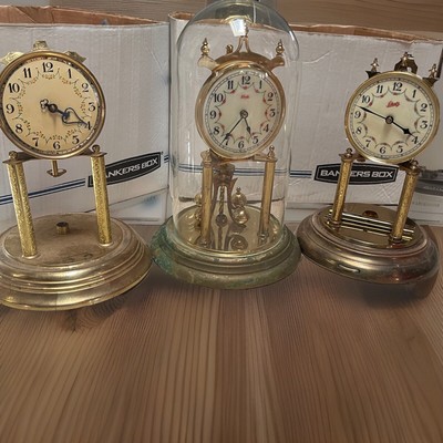 Lot of 3 VTG Kundo Anniversary Clock Germany For parts Only | eBay