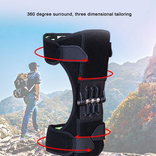 Knee Booster Brace Rebound Spring Joint Support Adjustable Knee ...