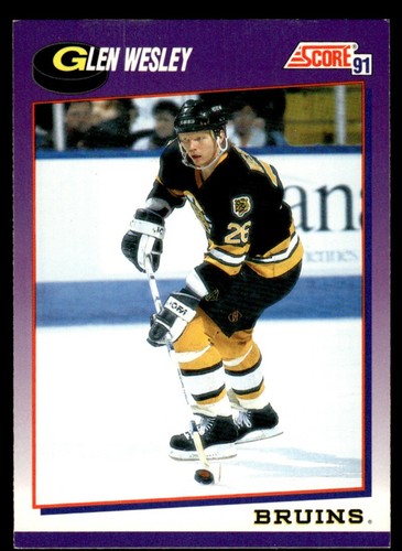 1991-92 Score American #273 Glen Wesley Boston Bruins | eBay