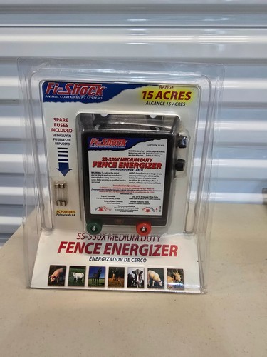 Fi-Shock Electric Medium Duty Fence Energizer SS-550X Fi Shock 15 Acres ...