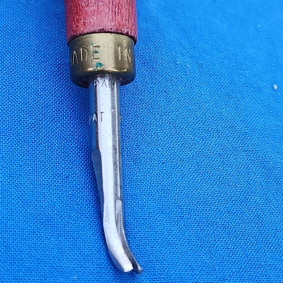 Lot of 5 Rampart Leather tools: 3/32 U-gouge; 0, 1, 2, 3 grooved edgers ...