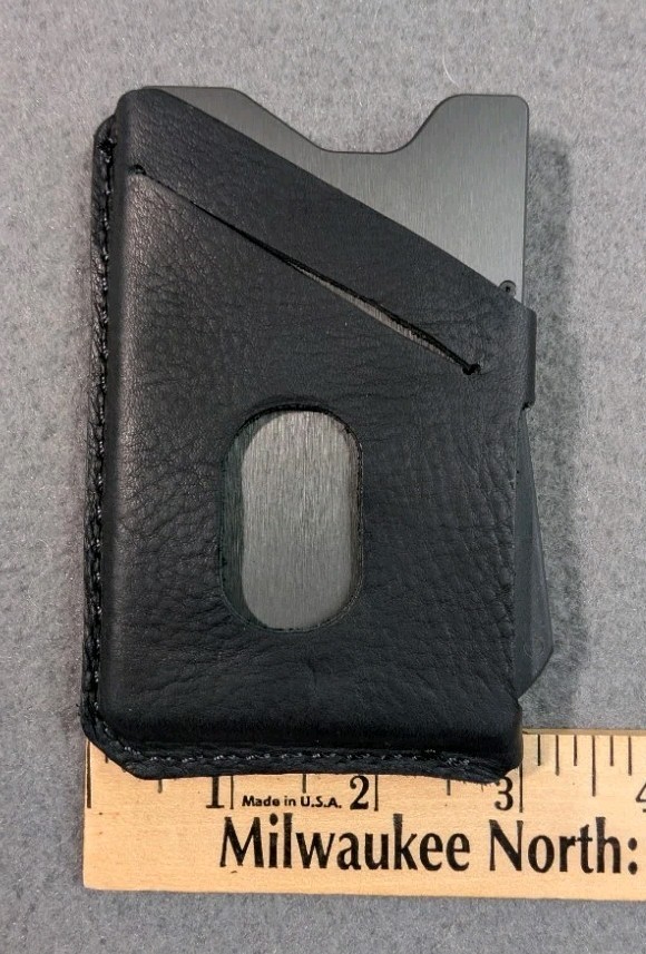 GRIP6 Black Leather Wrap Gun Metal Wallet - One Size- Slim Minimal | eBay