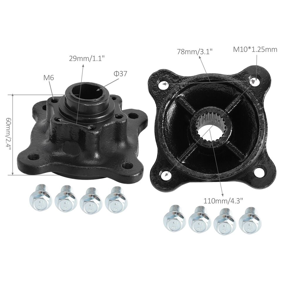 4WD Rear Drive Shaft CV Axle Shock Swing Arm Assembly ATV UTV Quad ...