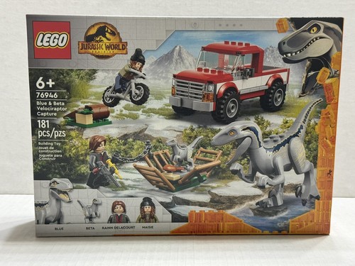 LEGO 76946 Jurassic World Blue & Beta Velociraptor Capture 181 pcs New ...