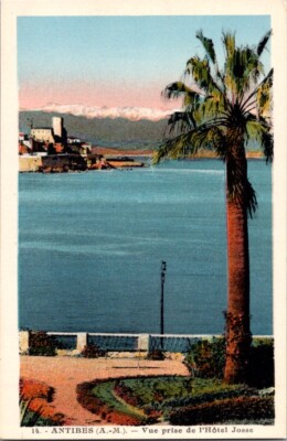 Vintage Postcard View Taken From The Hotel Josse Antibes France ...