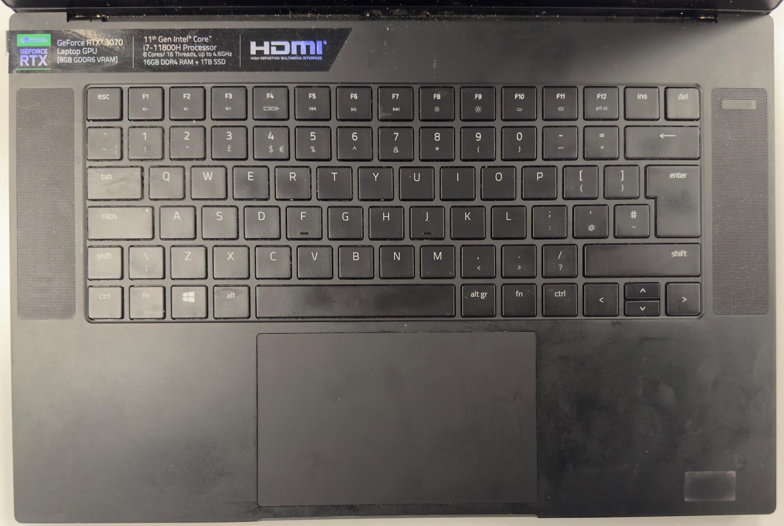 Damaged - Razer Laptop - RZ09-0409BWC3 -7-11800H - 16GB -NO SSD | eBay