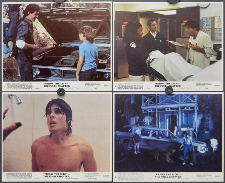 Friday The 13TH: The Final Chapter 1984 ORIG 8X10 LOBBY CARD SET ERICH ...
