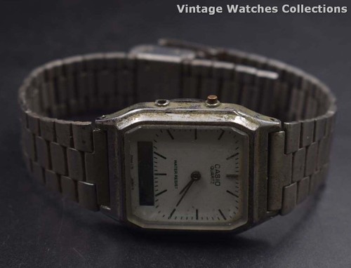 Casio-1301 Quartz Non Working Watch Movement For Parts/Repair Work O ...