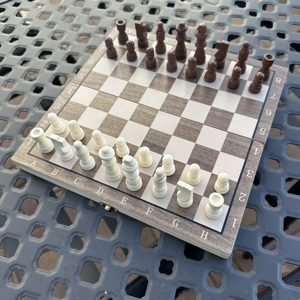High Quality Foldable Chess Set Wooden Magnetic 12 inch Chess Board | eBay