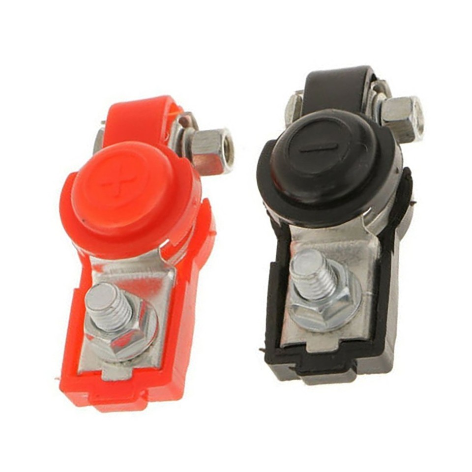 2* Car Accessories Adjustable Battery Terminal Clamps Clip Negative ...