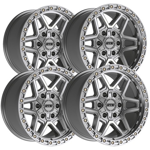 (Set of 4) Dropstar Trail 602MS 20x9 6x135/6x5.5" +18mm Silver Wheels ...
