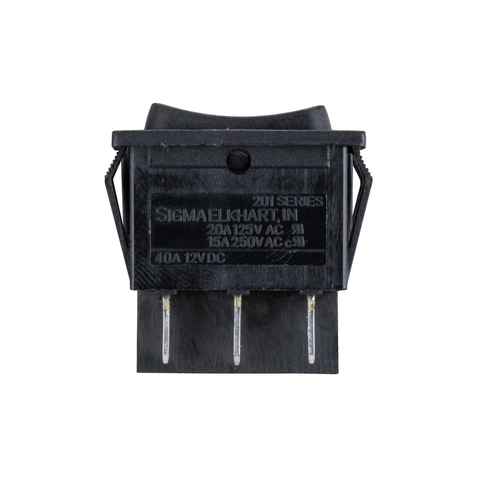 Sigma Switches 201D-27 12V 3-Way Rocker Switch ON/OFF/ON, Black | eBay