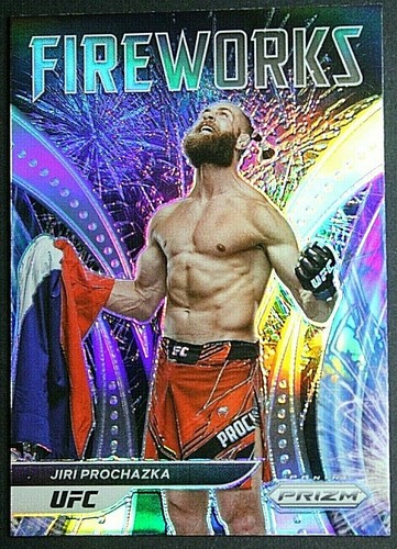 2022 UFC Panini Jiri Prochazka Fireworks Insert Silver Prizm SSP #13 💎🔥 ...