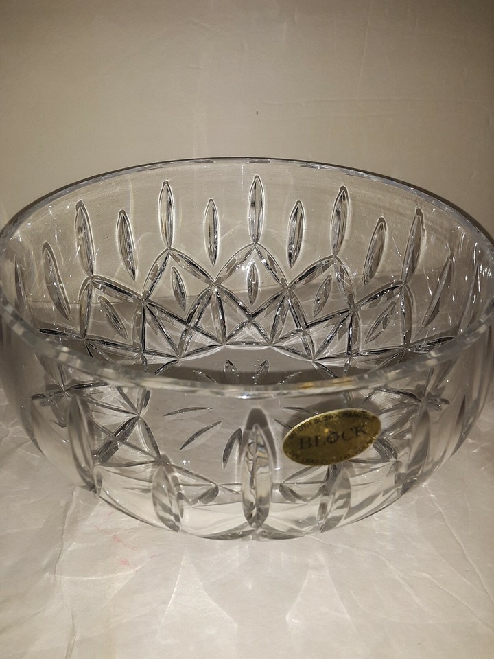 Block crystal glassware | eBay