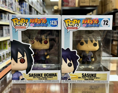 Funko Pop! Naruto Shippuden: Sasuke & Sasuke Uchiha Vinyl Figure with ...
