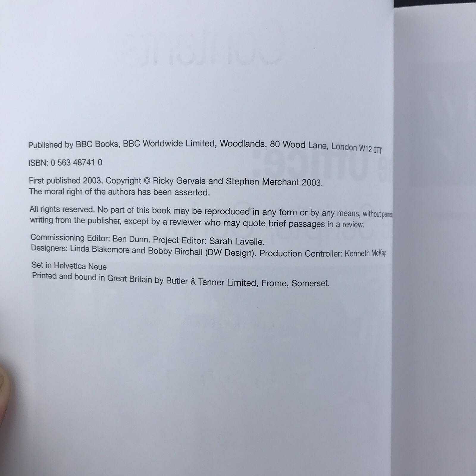The Office Season 2 & Extras Illustrated Scripts Books By Ricky Gervais ...