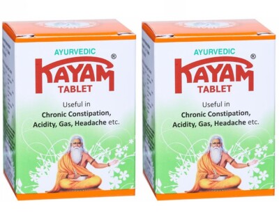 2 Bottles x kayam 30 Tablets each Bottle - Ayurvedic for constipation ...