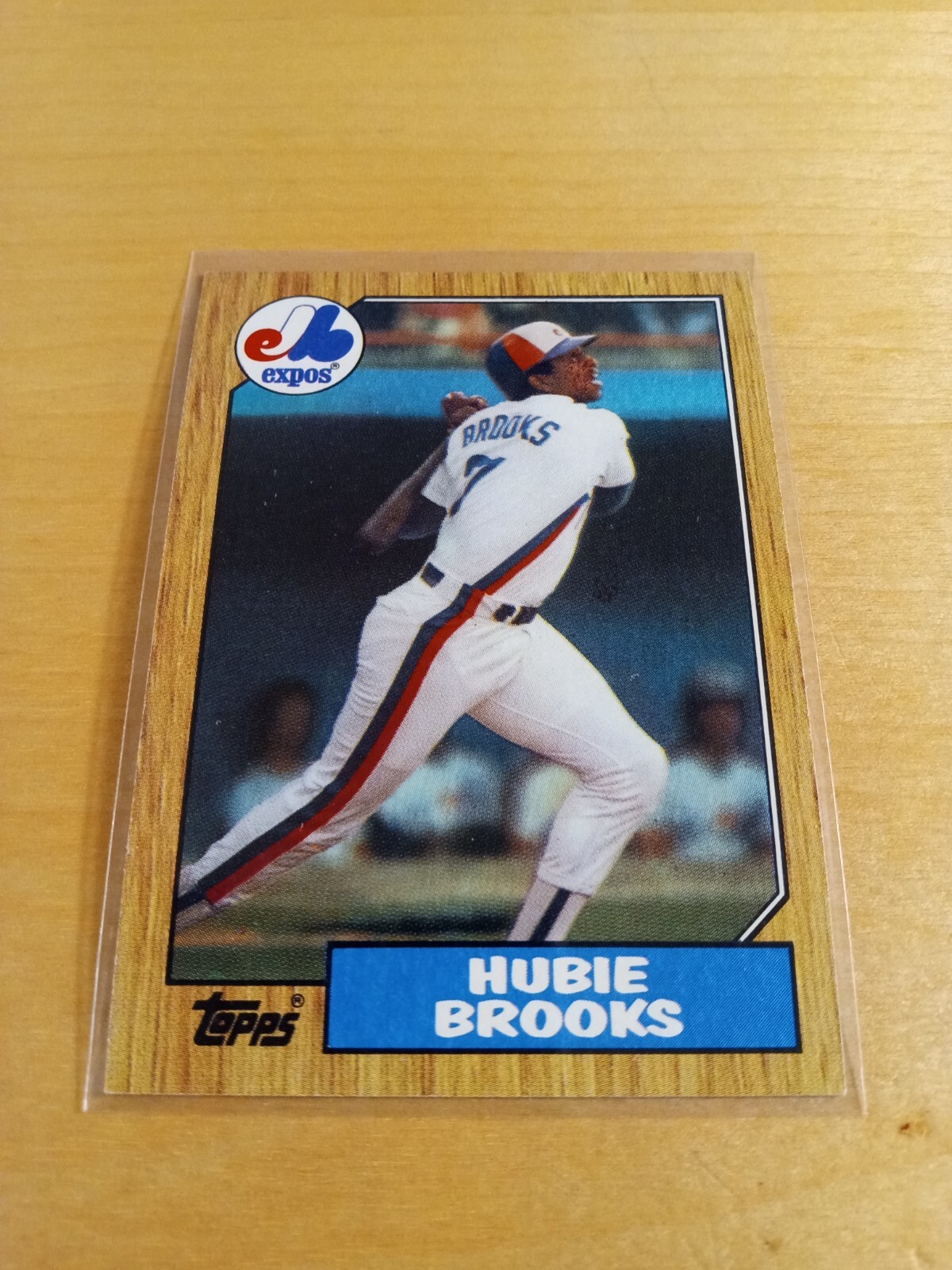 1987 Topps #650 HUBIE BROOKS Montreal Expos Baseball Card, Shortstop ...