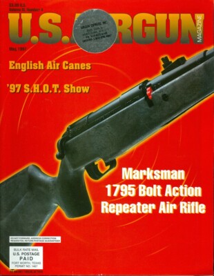1997 U.S. Airgun Magazine: Marksman 1795 Bolt Action Repeater Air Rifle ...