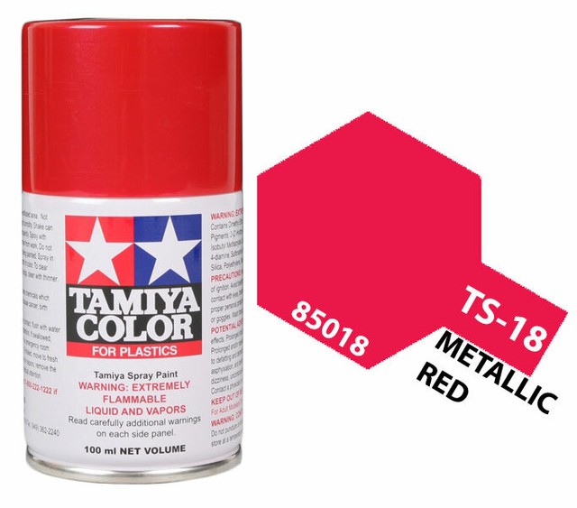 Tamiya Ts18 85018 Spray Lacquer Metallic Red 3 Oz for sale online | eBay