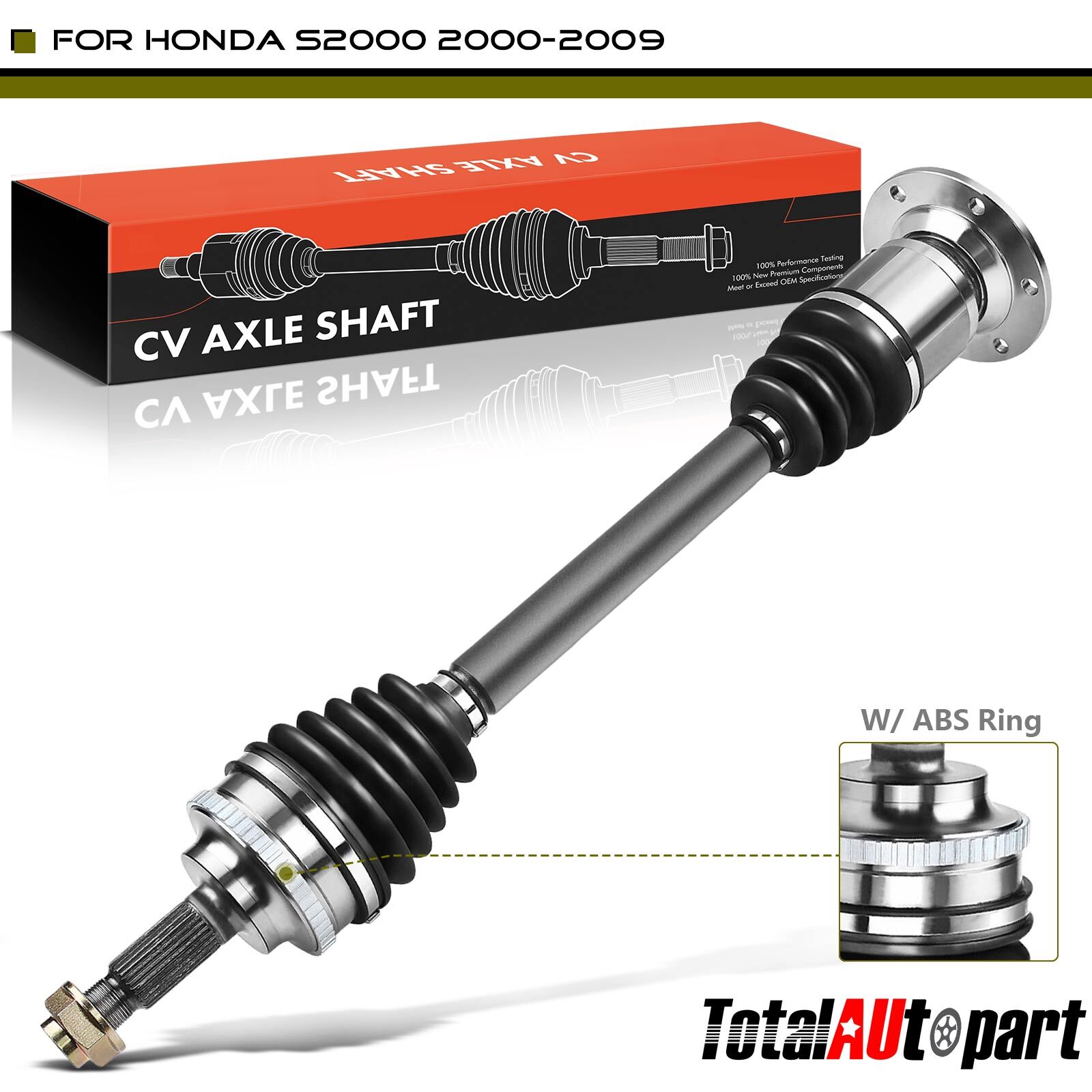 CV Axle Assembly for Honda S2000 2000-2009 L4 2.0L Convertible Rear ...