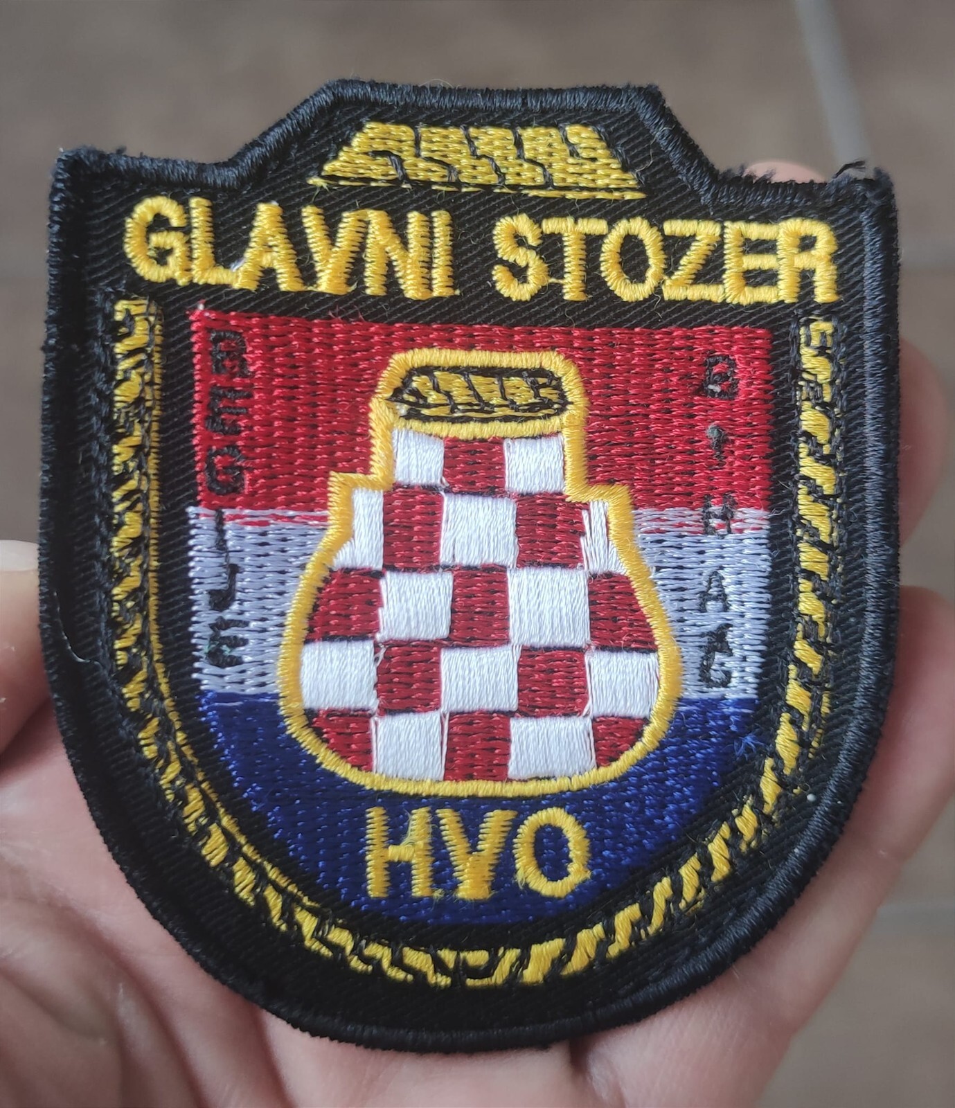 🔴CROATIA ARMY HVO HEADCOMMAND OF BIHAC REGION embroidered sleeve patch🔴 ...