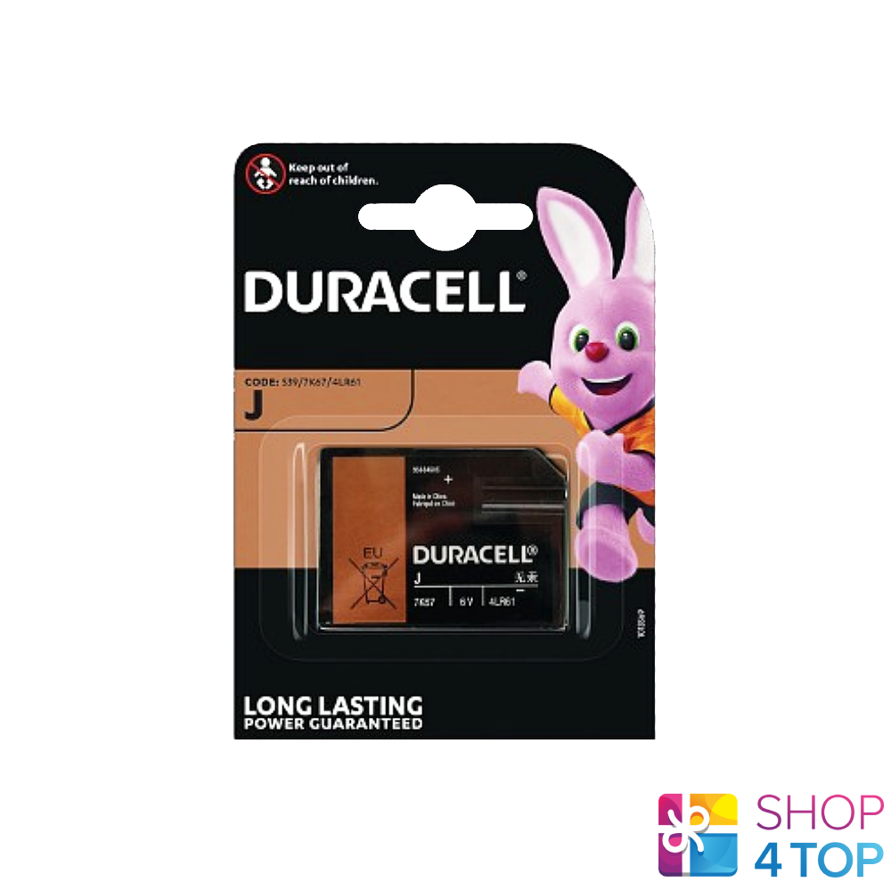 DURACELL ALKALINE 6V J BATTERIEN FOTO KAMERA 4LR61 7K67 539 EXP 2024 ...