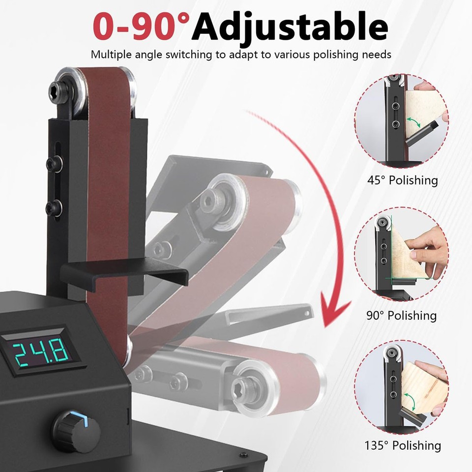 Mini Electric Belt Sander Grinder DIY Polishing Machine Sanding Tools ...