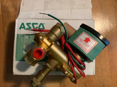 ASCO 8300G081FMO 3 way Solenoid Valve Manual Override 1/4" 120VAC *NEW ...