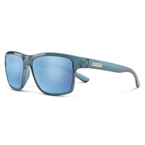 Suncloud A- Team Sunglasses (Crystal Marine/Polar Aqua Mirror, One Size ...