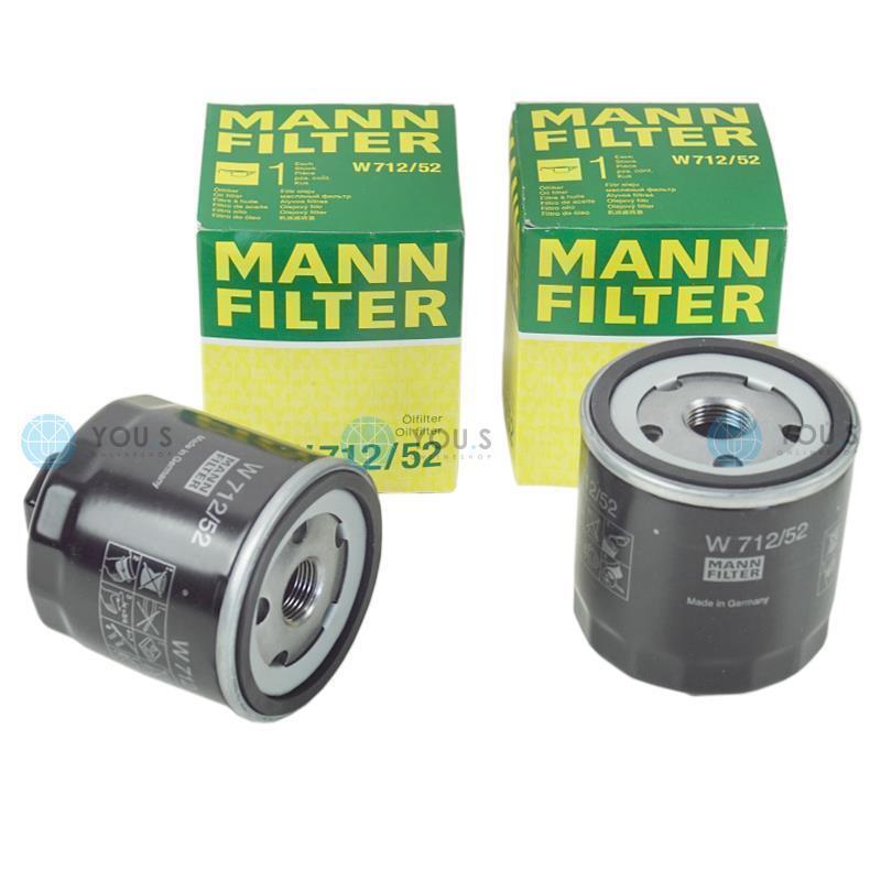 2x Original Mann Filter Oil Filter W712/52 for VW Golf III IV V VI 1.4 ...