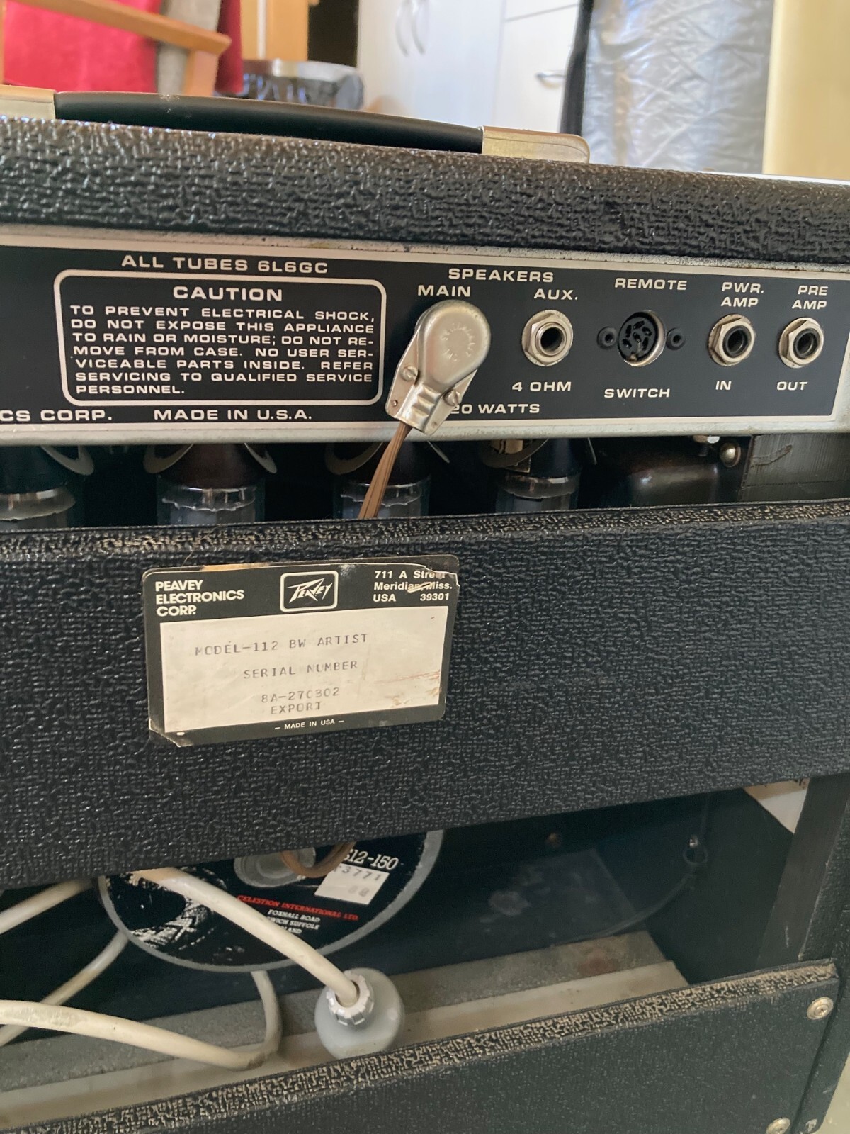 Peavey Artist 120w tube combo guitar amplifier | eBay