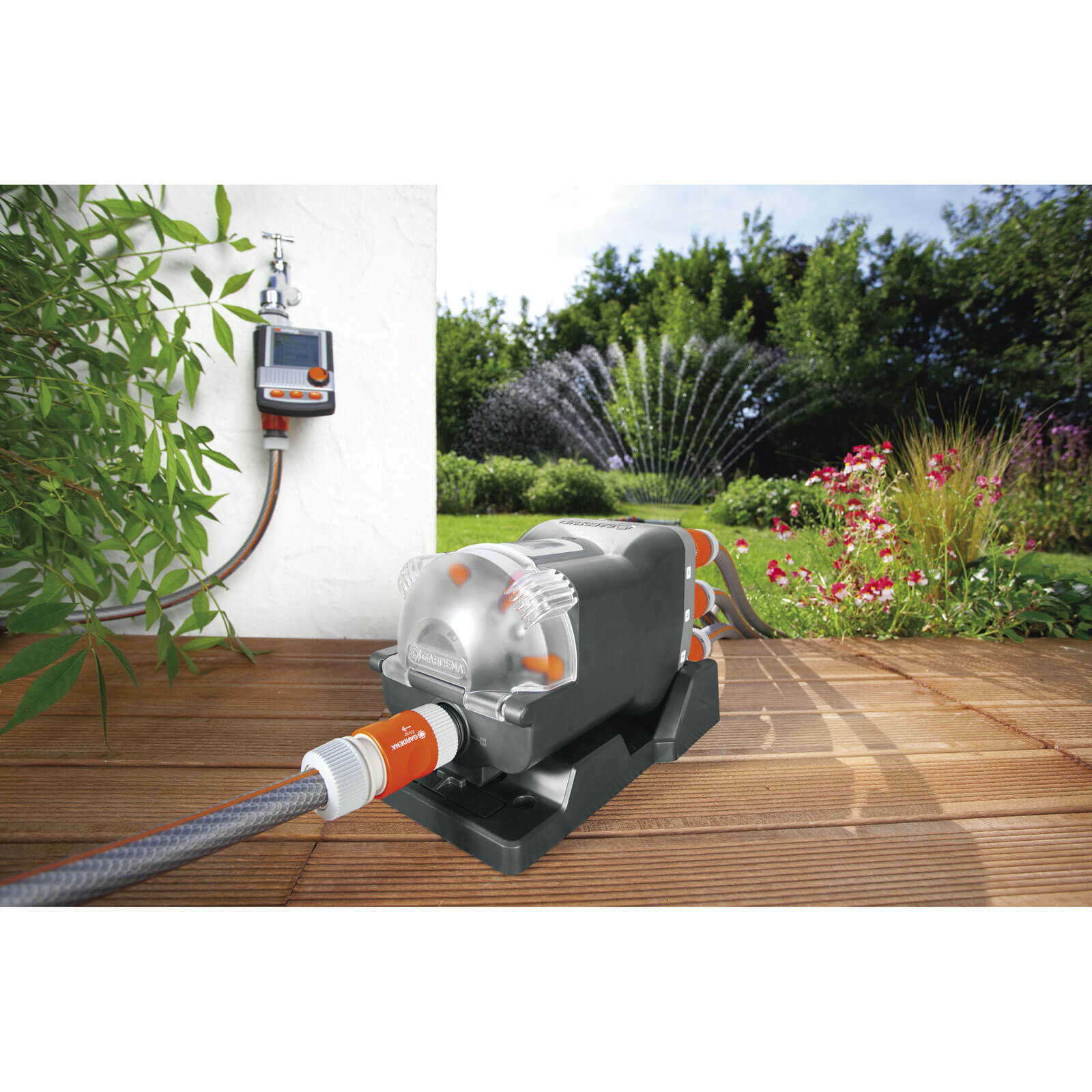 Gardena 6 Channel Straight Automatic Water Distributor for Master ...