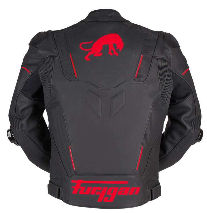 Furygan Raptor Evo 2 Black Red Leather Motorcycle Sport Jacket New ...