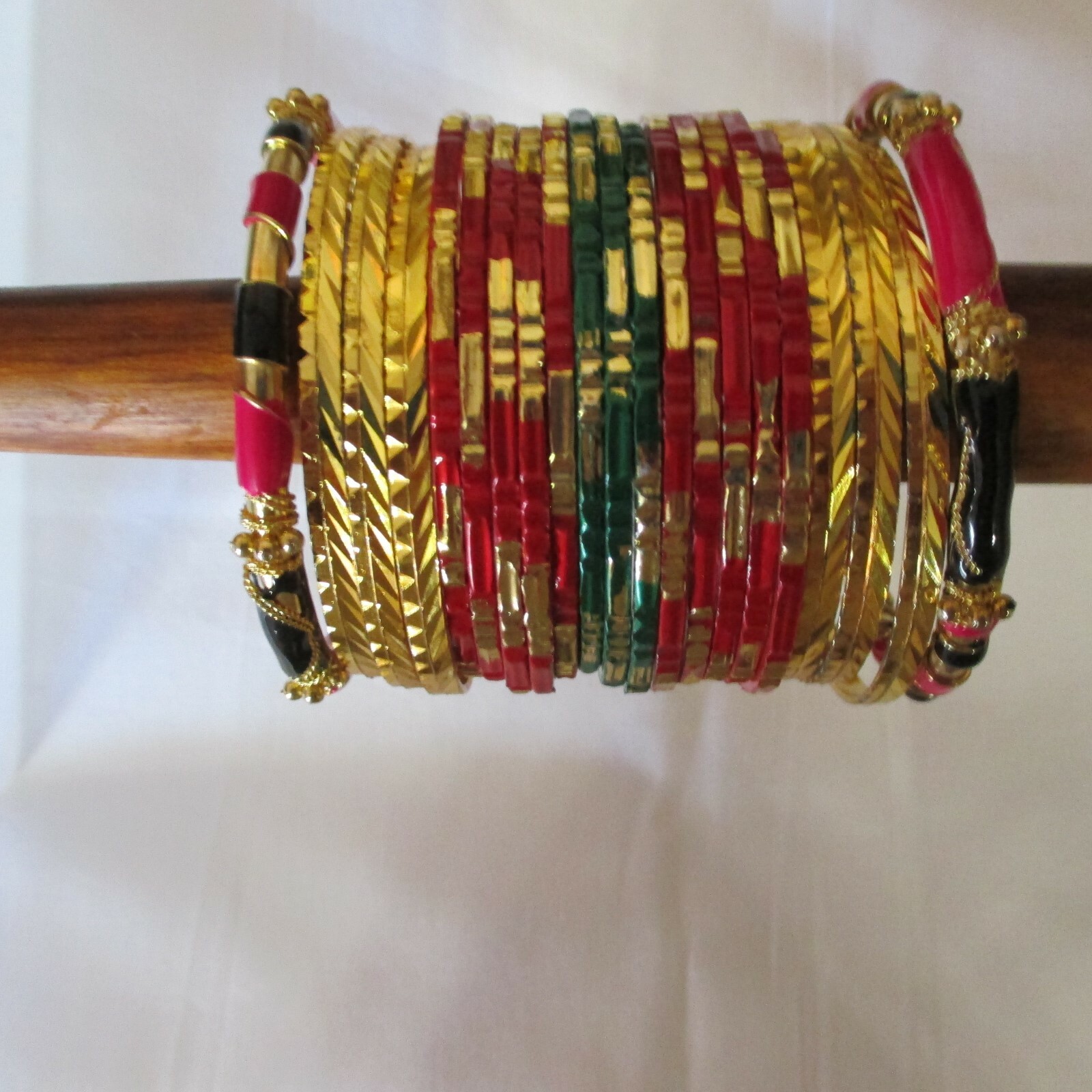 BUNCH Of JINGLING Bangle EXQUISITE BRACELET FOR Sari DRESS Diwali ...