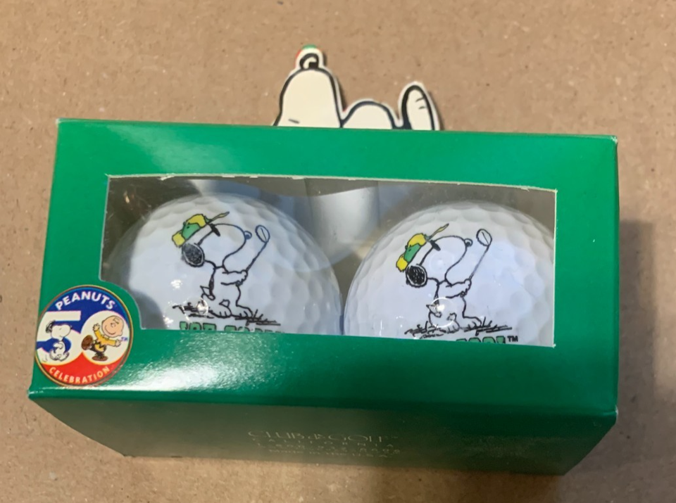 VINTAGE PEANUTS SNOOPY JOE COOL CLUB de GOLF BALLS IN ORIGINAL BOX | eBay
