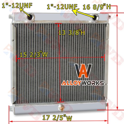 3 Row Aluminum Radiator+Shroud Fan fit Double Pass Dragster Roadster ...