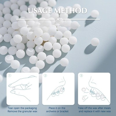 60 Capsules Particles Wax Retainer Wax Dental Wax For Braces Oral ...
