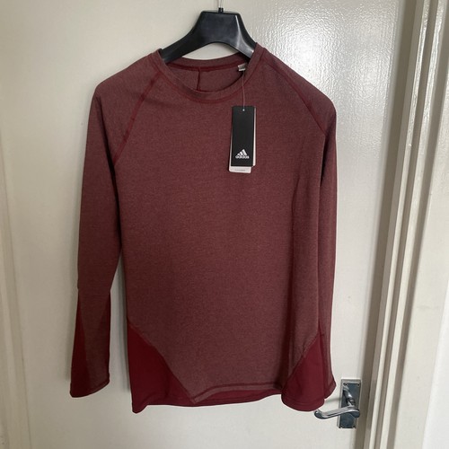 Brand New Faded Red Adidas Alpha skin T-shirt With Long Sleeves In Size ...